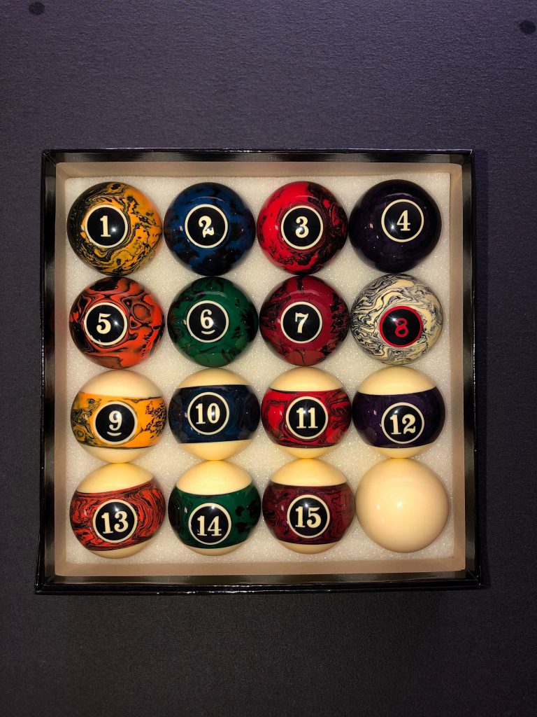 2″ Marble Pool Balls | Old Mates Mancave