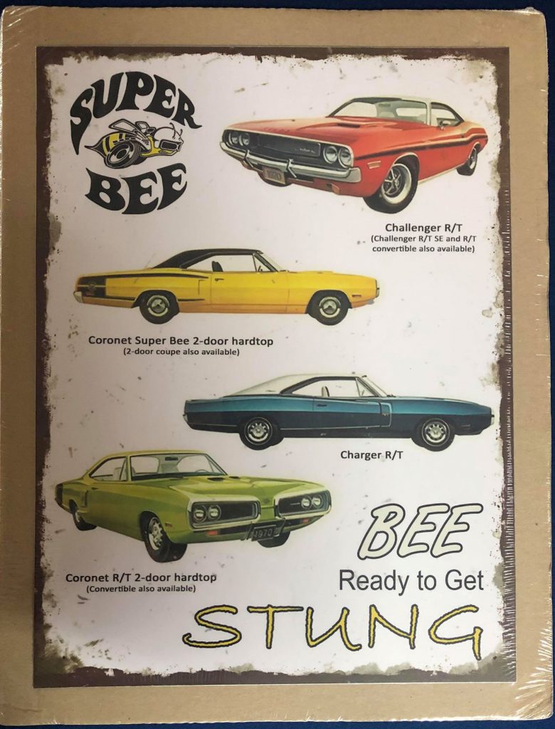 Super Bee Sign | Old Mates Mancave