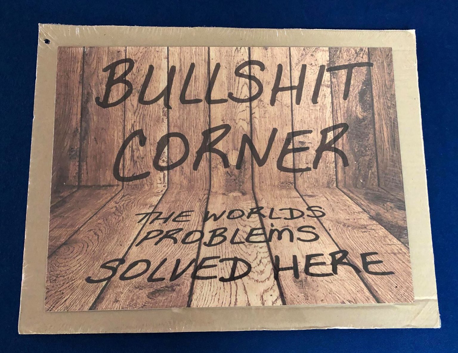 Bullshit Corner Sign | Old Mates Mancave