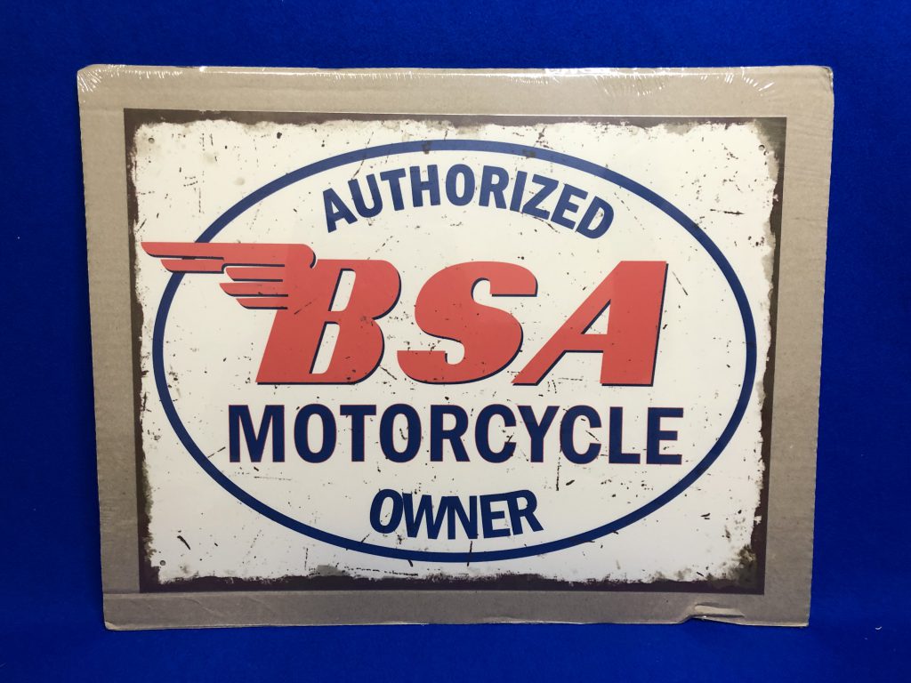 BSA Motorcycle Sign | Old Mates Mancave