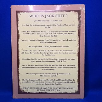 Who is Jack Shit Sign | Old Mates Mancave